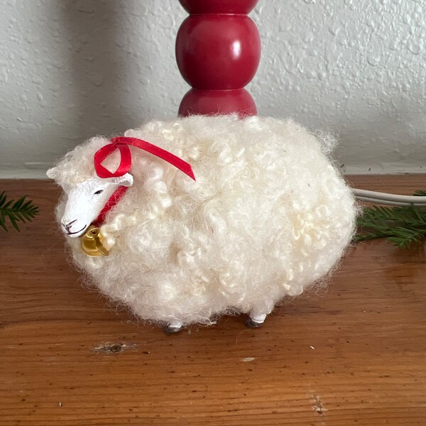 Sheep Decor, Sheep Family of Ram, Ewe & Lamb Figurines With Needle ...