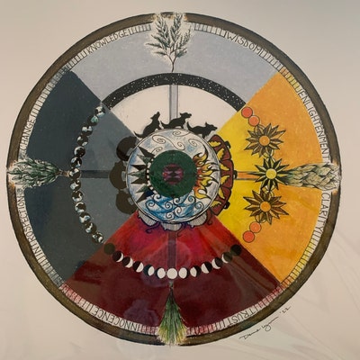 Medicine Wheel Archival Quality Print 12''x12'' - Etsy