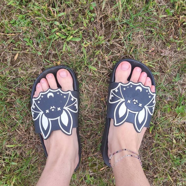 Bat Slides - Women's Sizes 6-11 - Etsy
