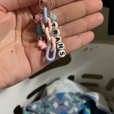 Pride Keychain Rainbow Keychain Trans Keychain Bi Keychain - Etsy