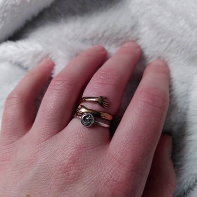 Sterling Silver Witch Broom Ring.halloween Ring. Mystery Magic - Etsy