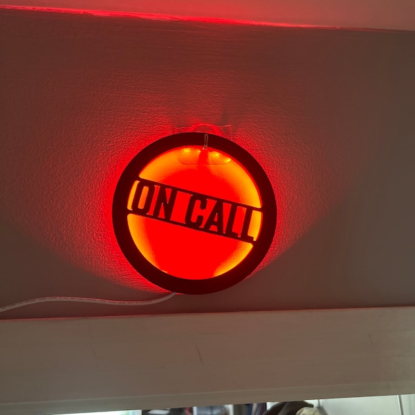 3" Busy Work Indicator on Call Light Sign - USB Powered With Switch - Etsy