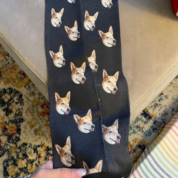 Custom Pet Socks, Put Your Cute Dog on Socks, Dog Lovers Gift, Funny ...
