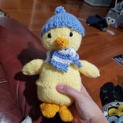 Cuddly Chick Toy Knitting Pattern - Etsy