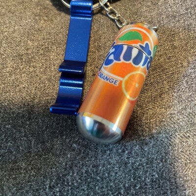 Mini Fanta Soda Can Key Chains Pill Box W/ Bottle Opener 6 Flavors ...