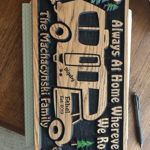 Personalized RV Class C Sign Camping Home is Where You Park It Happy ...