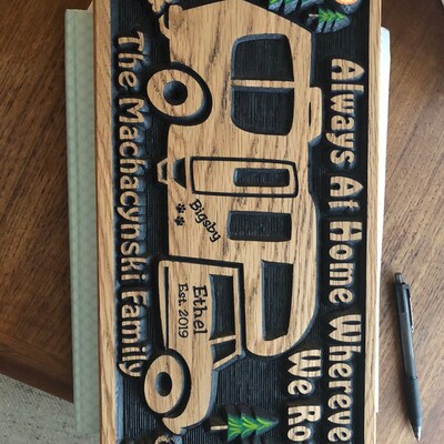 Personalized RV Class C Sign Camping Home is Where You Park It Happy ...