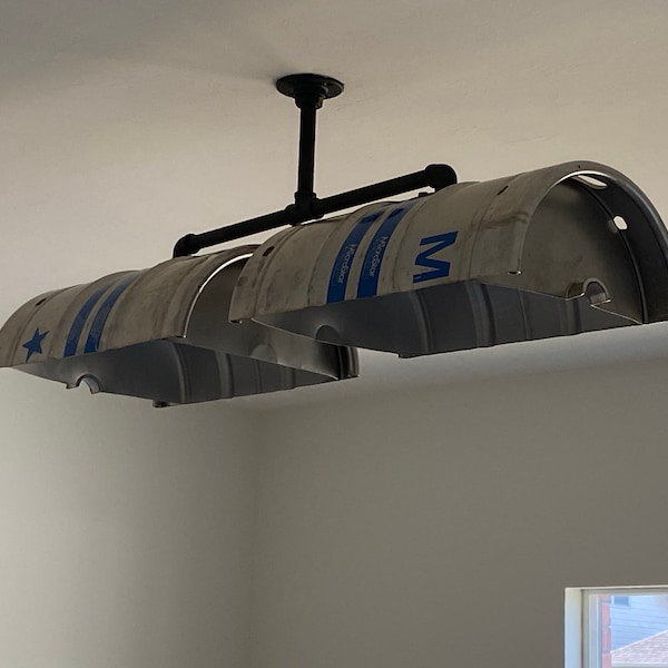Beer Keg Light, Keg Lighting, Pendant Light. Stainless Steel Barrel ...