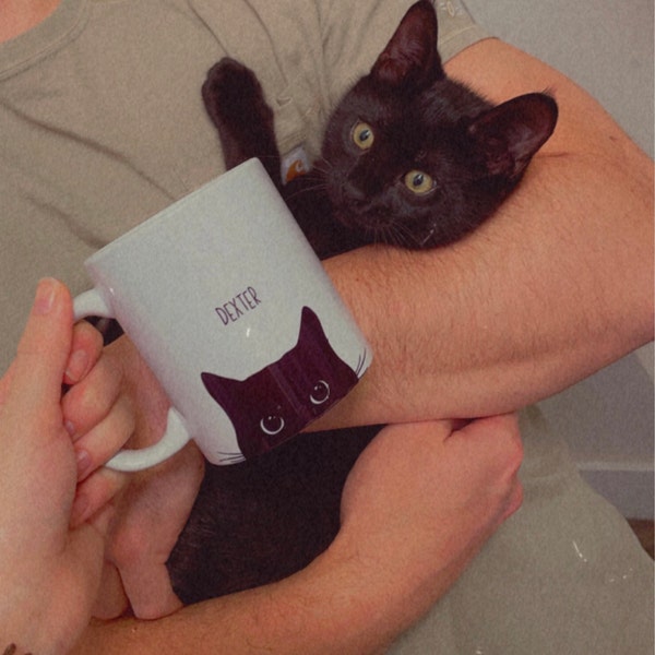 Personalized Cat Mug, Custom Cat Name Mug, Cat Lovers Mug, Cat Coffee ...
