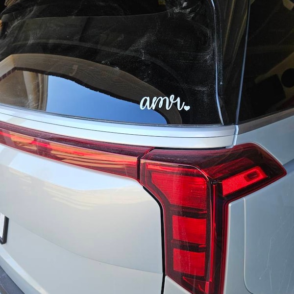 Monogram Car Decal, Vinyl Monogram, Car Monogram, Laptop Monogram, Yeti ...