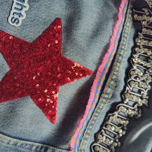 Extra Large Peony Flower Patch for Vintage Clothes Back Floral Applique ...