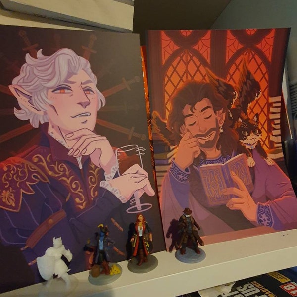 Wizard of Waterdeep Gale & Tara BG3 Print - Etsy