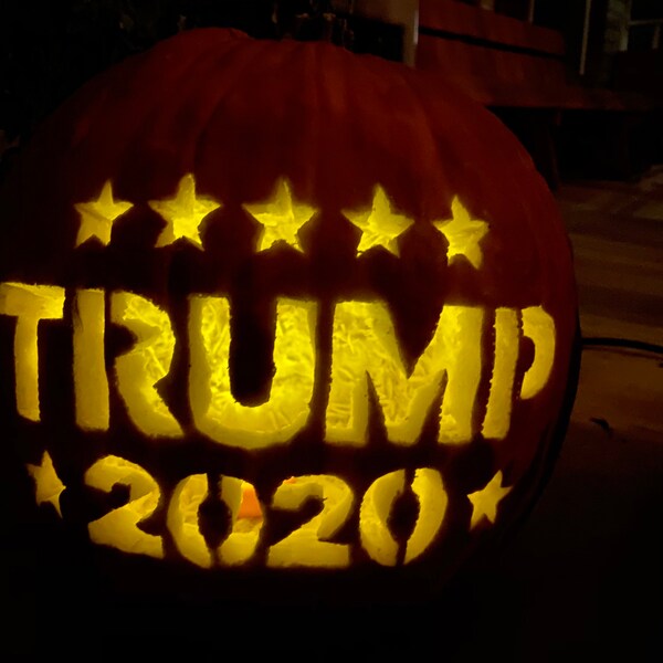 Donald Trump Pumpkin Carving Patterns for Halloween // Trump 2024 Jack ...