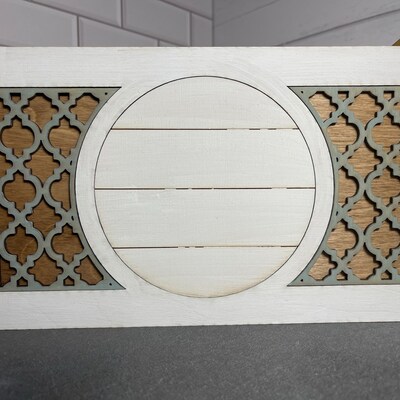 ADD ON Welcome to Your New Home With Arabesque Pattern Sides Wreath for ...