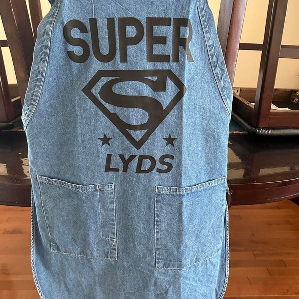 Daddy, Daddy Gift, Daddy Apron, Daddy Gifts, Apron, Custom Apron, Linen ...