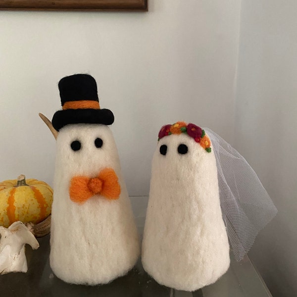 Ghost Bride and Groom Spooky Wedding Decorations Halloween Bridal - Etsy