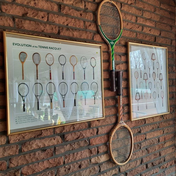 Tennis Art, Evolution of the Tennis Racket, Tennis Poster, Tennis ...