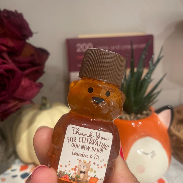 Honey, 15 Mini Honey Bears, Custom Honey Bears, Pure Raw FL Honey ...