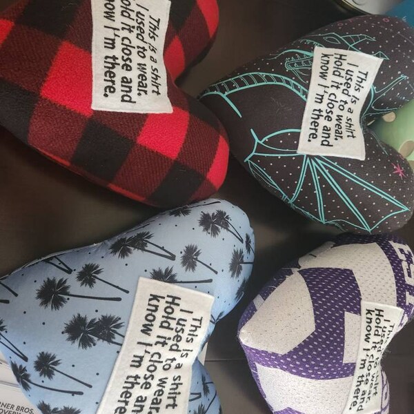 Heart MEMORY Pillow, Memory Cushion, Loss of Father, Custom Pillow ...