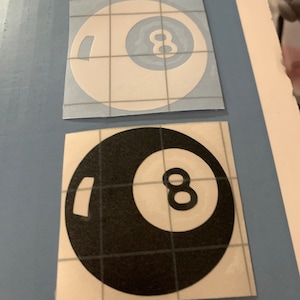 8 Ball Custom Vinyl Decal Sticker Choose Your Color and Size - Etsy