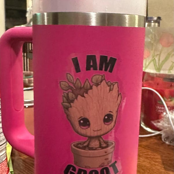 Little Groot | Sticker for Your Laptop | Fridge | Water Bottles and ...