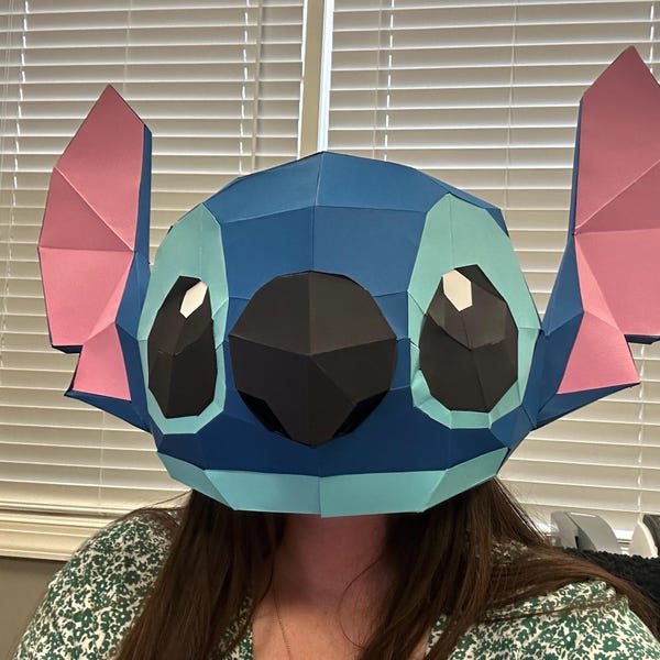 STITCH MASK DIY /costume - Etsy