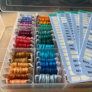 DMC Thread Labels NUMBERS ONLY Organize Your Bobbins With | Etsy