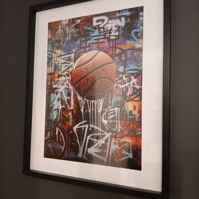 Boxing Graffiti Wall Art, Punching Bag Graffiti Print, Modern, Urban ...