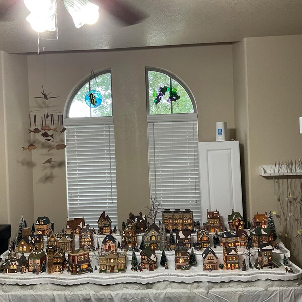 4 Foot Spooky Town Mountain Background Display Lemax, Dept 56, Mountain ...