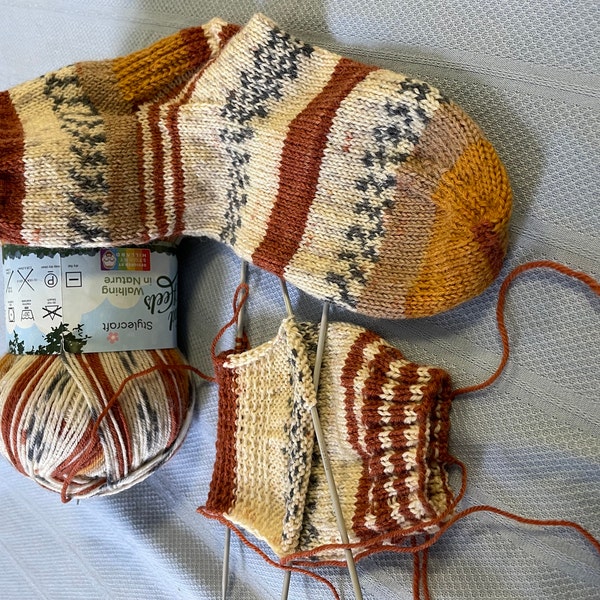 Beginner Sock Knitting Pattern PDF *full Video Tutorials Provided ...