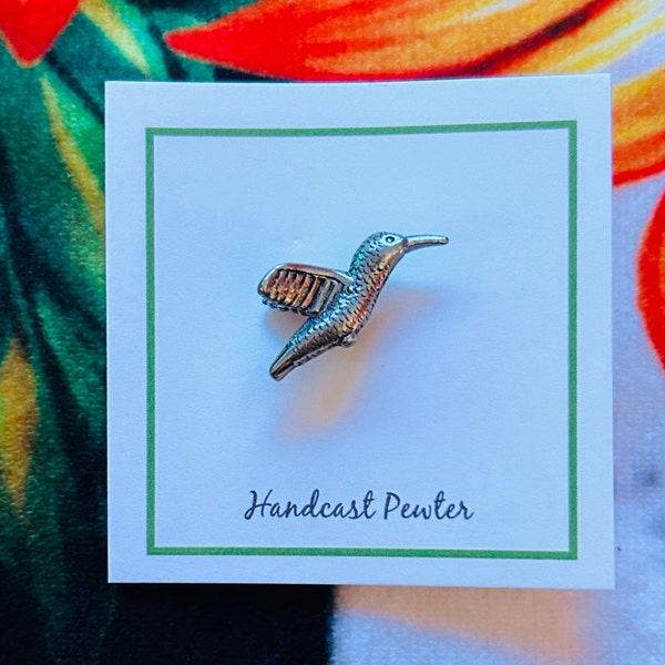 Hummingbird Lapel Pin - CC233- Bird, Aviary, Bee Hummingbird, Nectar ...