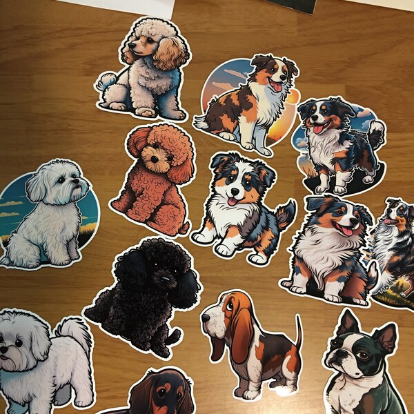 Cute Border Collie Sticker Kawaii Border Collie Sticker Vinyl Dog ...