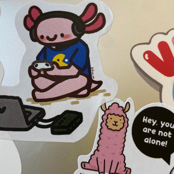 The Scream by Edvard Munch Sticker / Axolotl Sticker / Cute Animal ...