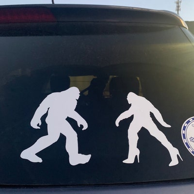 BIGFOOT Vinyl Decal Car Window, Mirror, Bumper, Laptop, Yeti, Cornhole ...