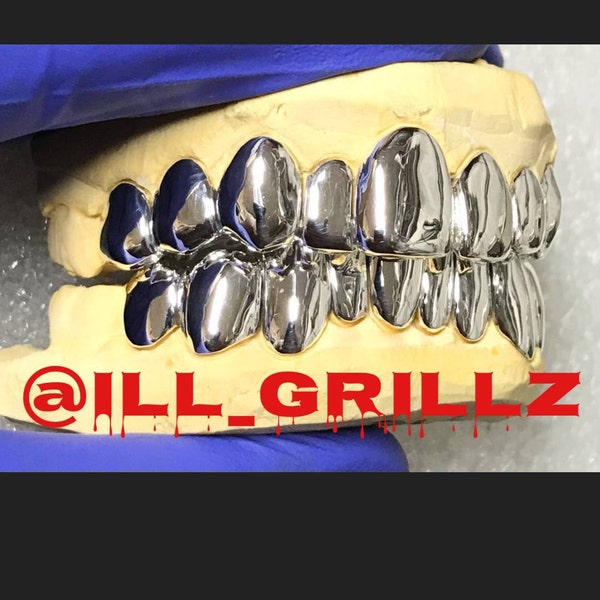 Handmade Custom .925 Sterling Silver Grillz - Etsy
