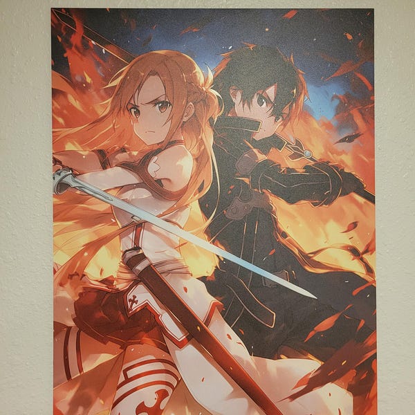 Anime Metal Wall Art – Modern Anime Poster for Otaku | UV Printed Metal ...