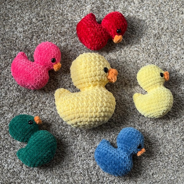 CROCHET PATTERN - Duncan the Rubber Ducky | No Sew | Amigurumi Crochet Plushie Pattern | Digital ...