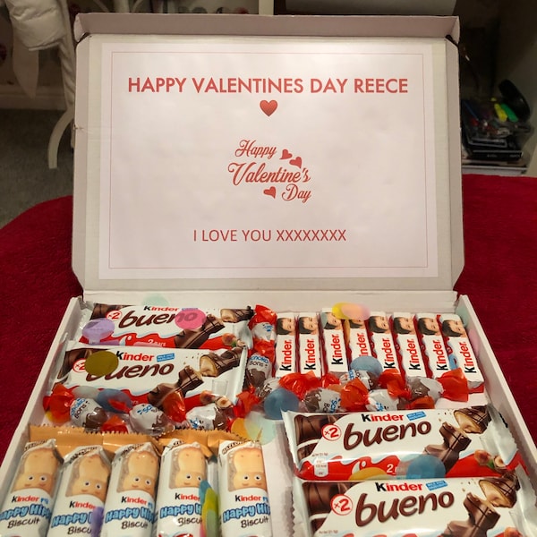 LARGE Kinder Chocolate Hamper Selection Box - Kinder Bueno Hippo ...