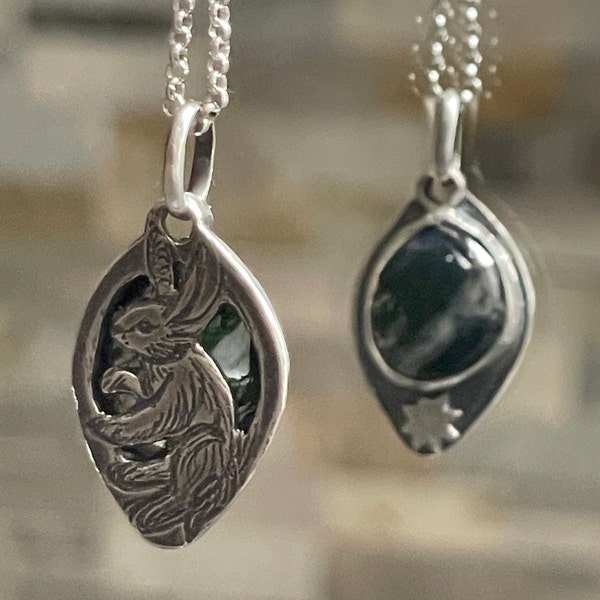 Datura Moonflower Necklace- Sterling Silver Handmade Metalsmith Jewelry ...