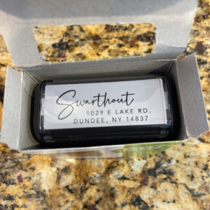 Real Estate Agent Stamp Address Stamp Self Inking or Wooden - Etsy