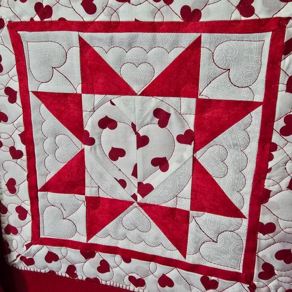 Quilt Block Embroidery Design. Wavy Lines Quilt Block. Quilting Block ...