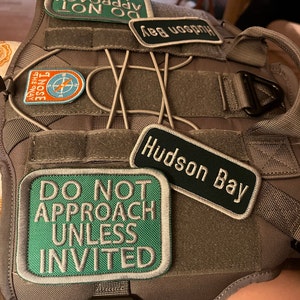 Embroidered Custom Iron-on Rectangle Name Patch free - Etsy