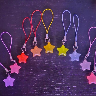Star Charm / Tamagotchi Charm / Kawaii / Phone Charm / Phone Chain ...