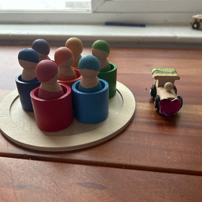 Geometric Wooden Animal Stacker, Stacking & Nesting Educational ...