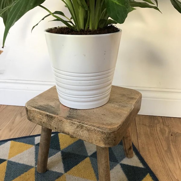 Rustic Wooden Plant Pot Stand - Etsy