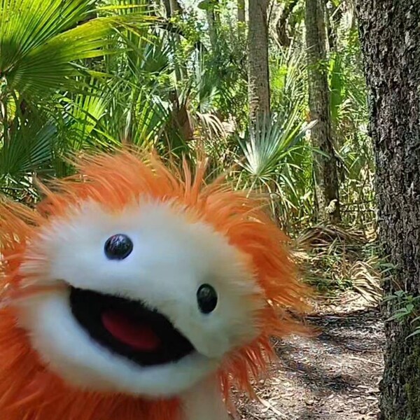 LIME FURGAL Hand Puppet Synthetic Faux Fur Muppet Monster Arm Rods - Etsy