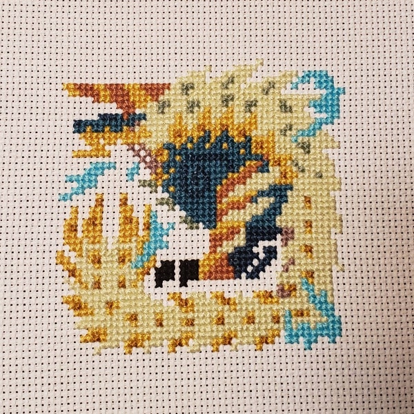 Nergigante Monster Hunter World Cross Stitch Pattern PDF Download ...
