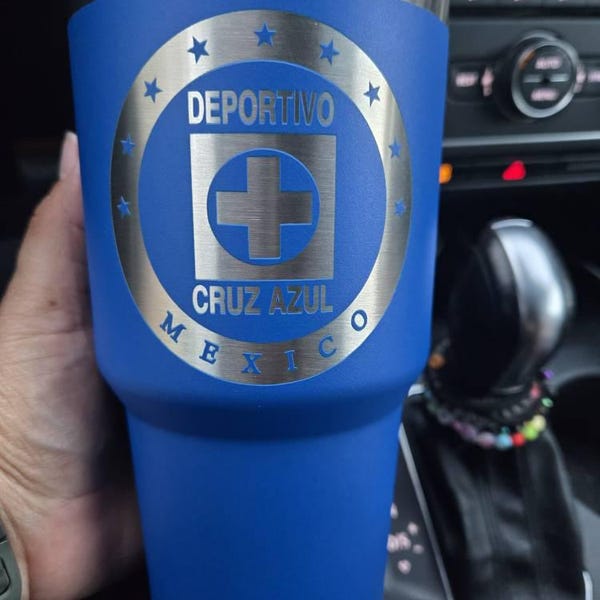 Cruz Azul Laser Engraved 30 Oz Tumbler: Soccer Fan Gift - Etsy