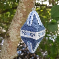 Beading Pattern - Tutorial - Ornament - Pyramid Pod - Christmas - PDF ...