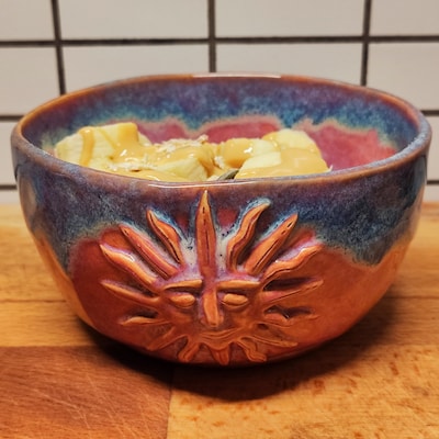 Crystal Mug With Rose Quartz, Mushroom Mug With Crystal, Stoneware ...